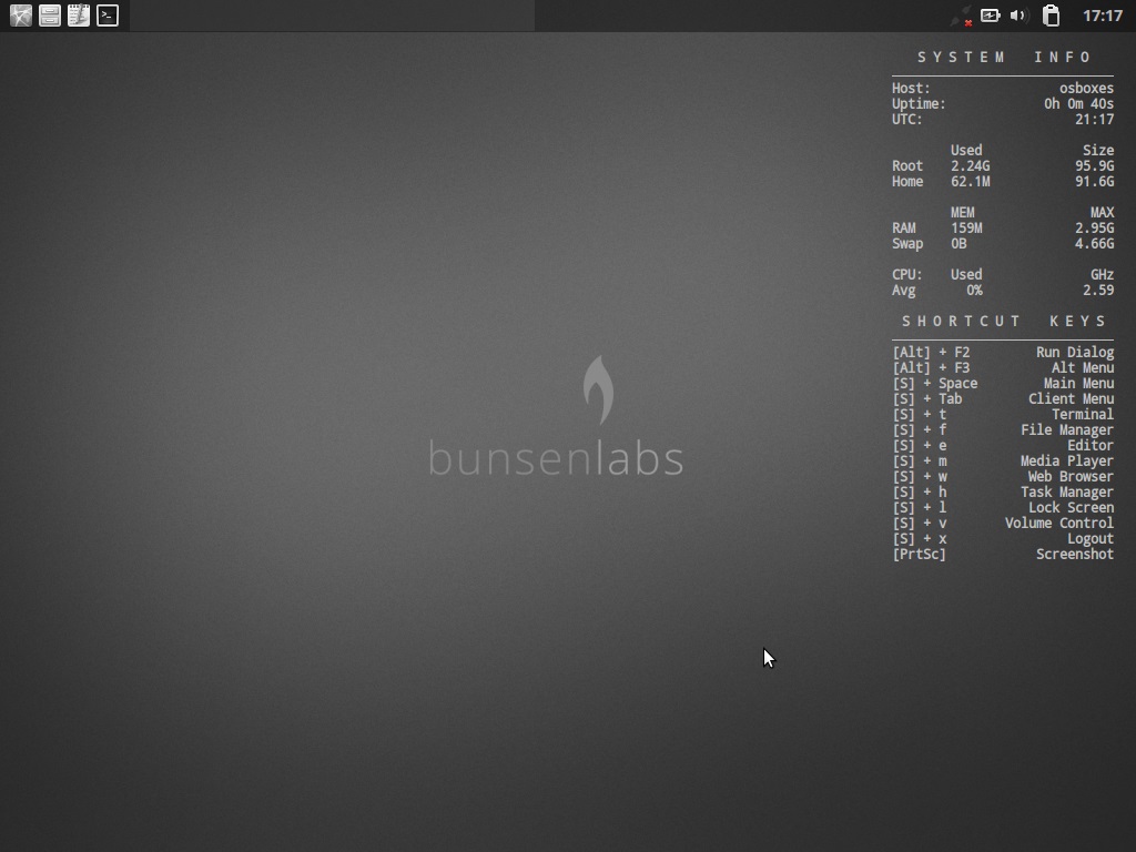 BunsenLabs Boron VM Images Availble for VirtualBox and VMware